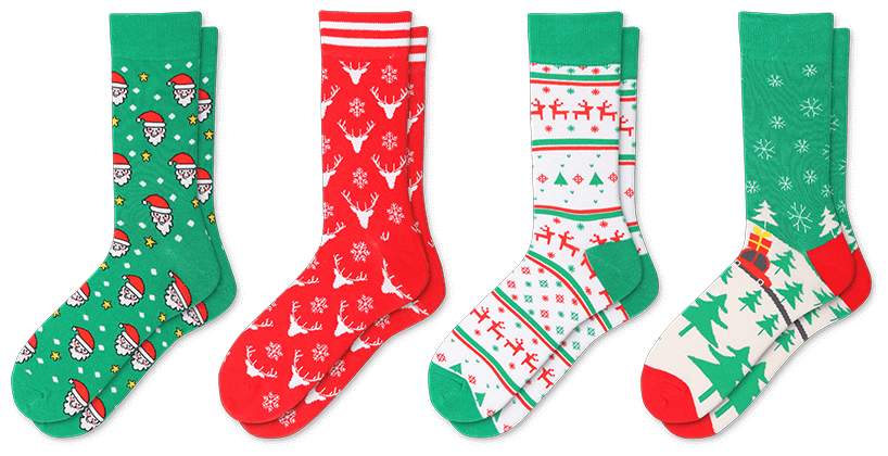 Personalized & Custom Christmas Socks For Bulk | OKSOX